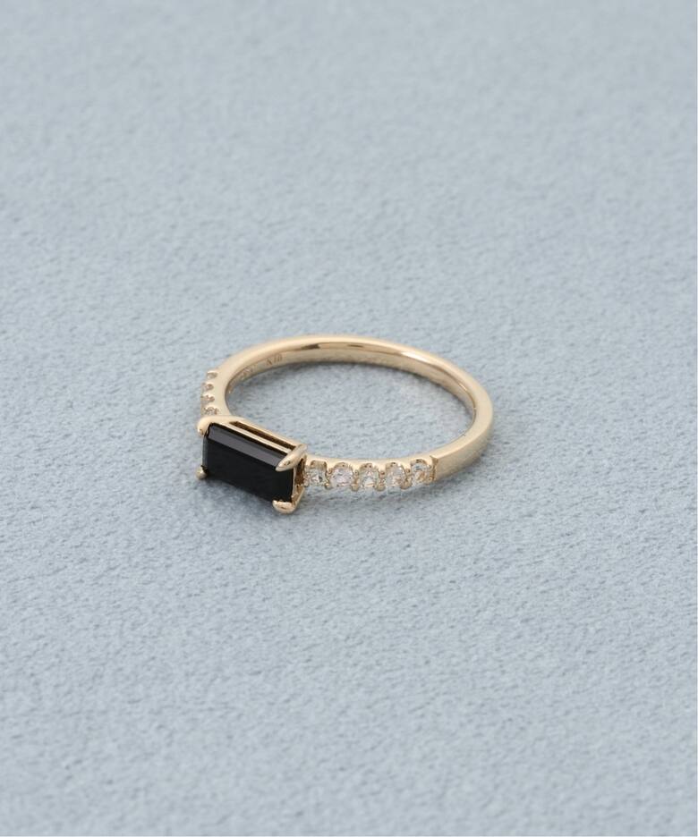 10K onyx×white sapphire bucket ring／11（リング）｜DECOUVERTE（デクーヴェルト）の通販 ...