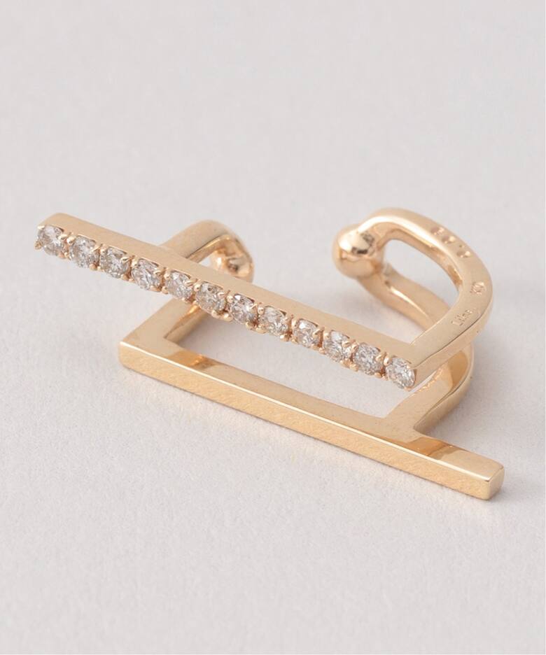 ※ダイヤダブルバーイヤーカフ K10（片耳）（イヤーカフ）｜Lilas（リラ）の通販｜BAYCREW’S STORE