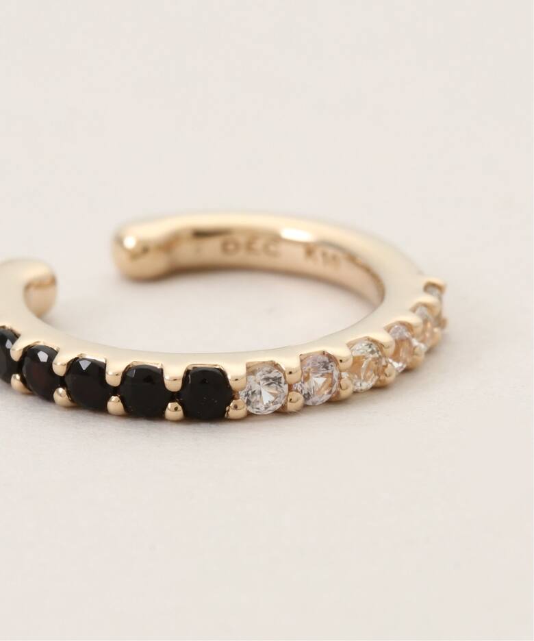 10K onyx×white sapphire earcuff(片耳)（イヤーカフ）｜DECOUVERTE（デクーヴェルト）の通販｜BAYCREW’S STORE