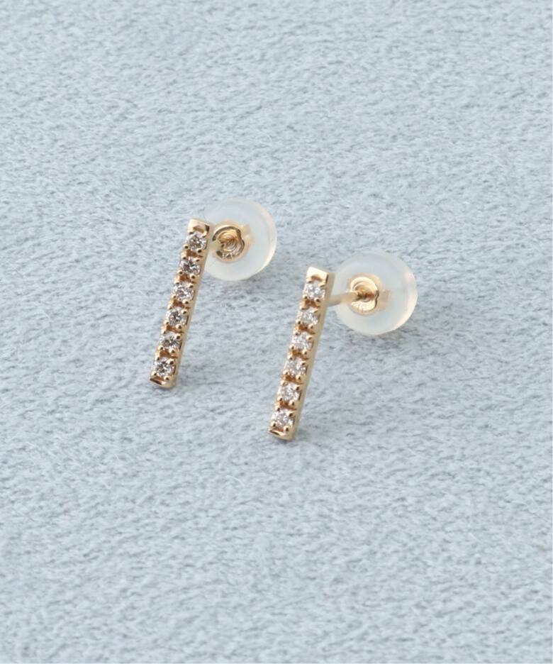 18K 0.12ct diamond bar pierce(両耳)（ピアス（両耳用））｜DECOUVERTE（デクーヴェルト）の通販｜BAYCREW’S STORE