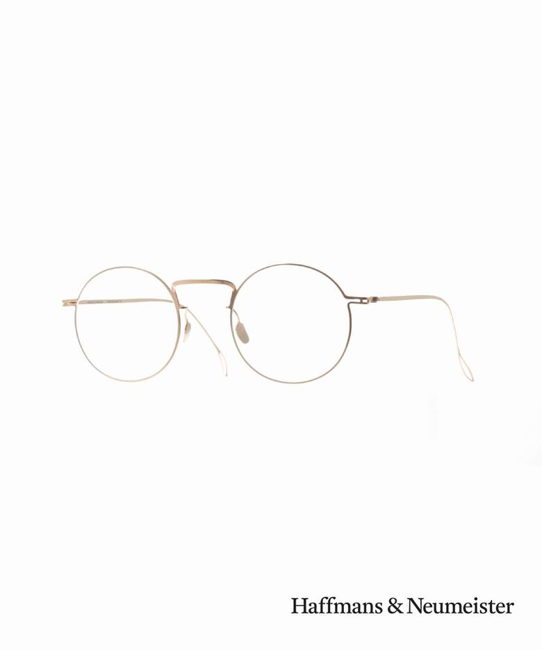 【Haffmans&Neumeister/ハフマンス&ノイマイスター】Kasparow-018 Champagne/Clear（メガネ ...