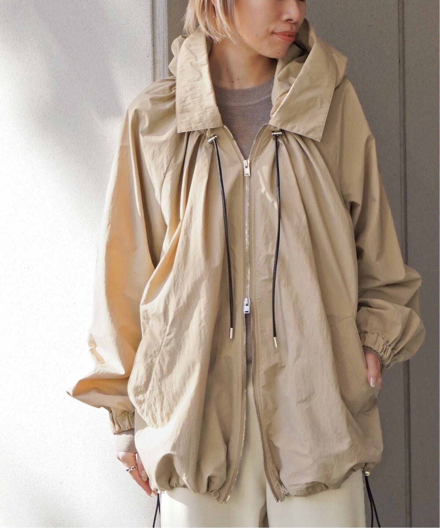 【CINOH / チノ】ナイロンフーディブルゾン（ナイロンジャケット）｜AP STUDIO（エーピーストゥディオ）の通販｜BAYCREW’S STORE