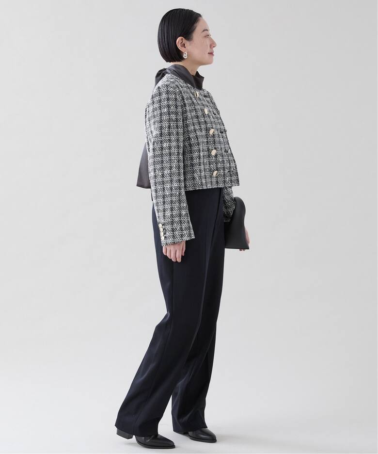 CINOH （チノ）Black Formal Tweed ジャケット BKJK-007（ノーカラージャケット）｜VERMEIL par ...