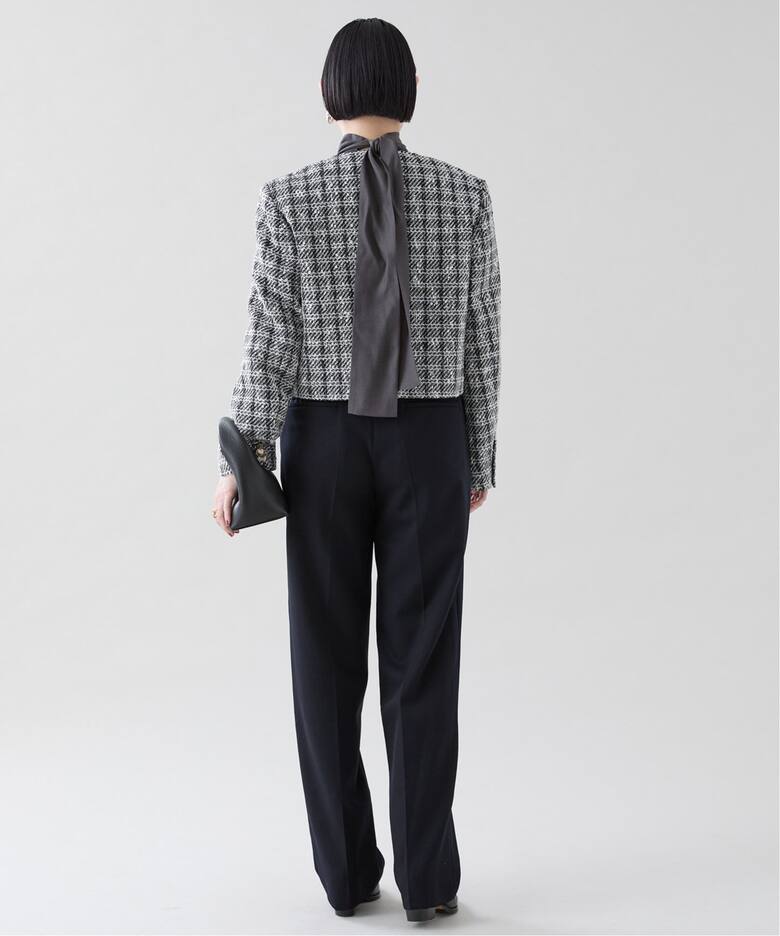 CINOH （チノ）Black Formal Tweed ジャケット BKJK-007（ノーカラージャケット）｜VERMEIL par ...