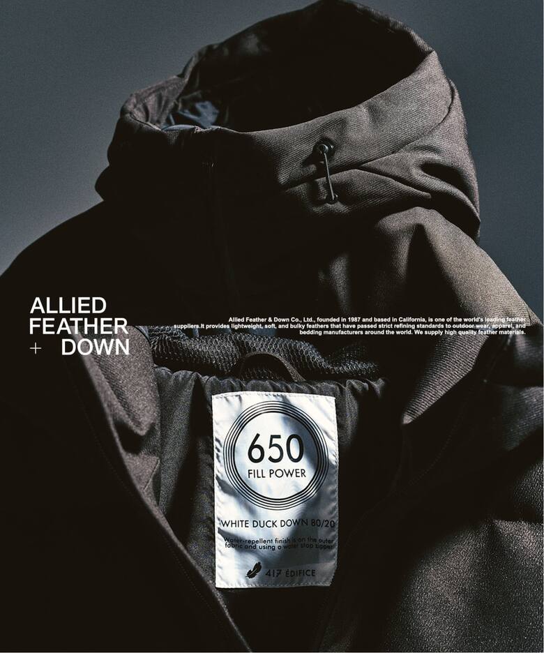 ALLIED FEATHER+DOWN / アライド ダウンブルゾン（ダウンジャケット）｜417 EDIFICE（フォーワンセブン エディフィス）の通販｜BAYCREW’S STORE