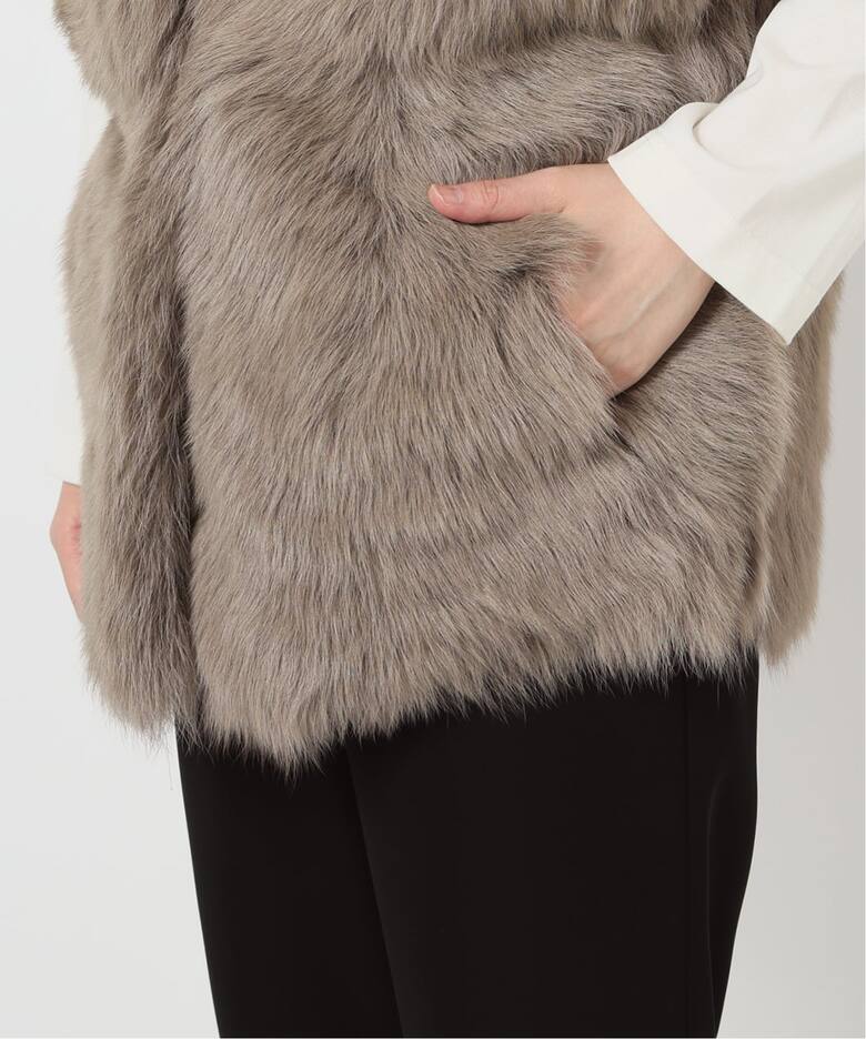 BLANCHA ブランカ ジレ 25024-3 00（ムートンコート）｜VERMEIL par iena（ヴェルメイユ パー イエナ）の通販 ...