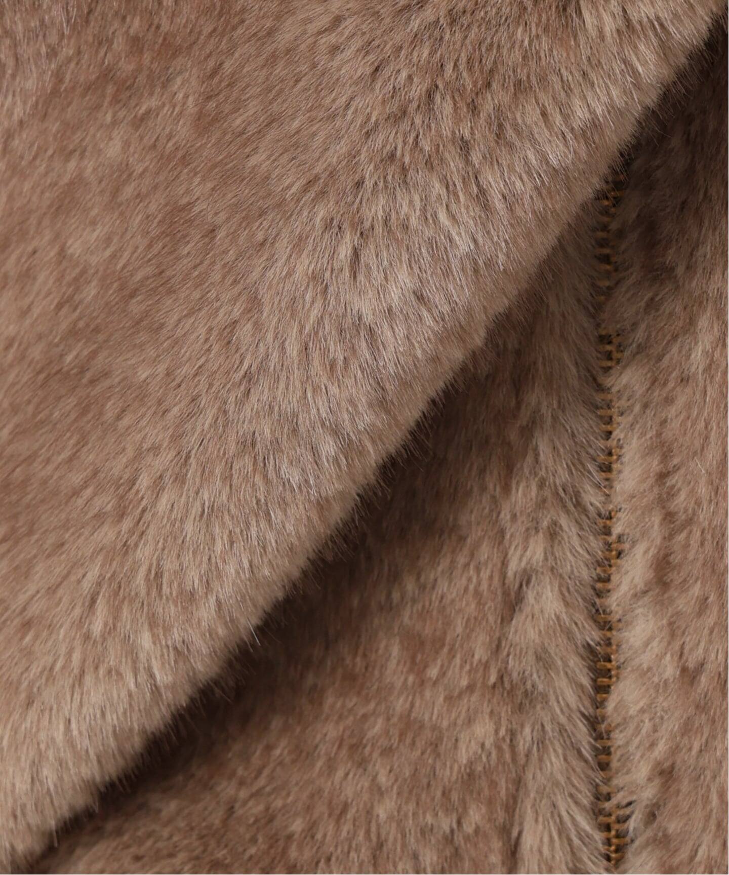 洗える】フェイクファージップコート（その他ブルゾン／アウター）｜La