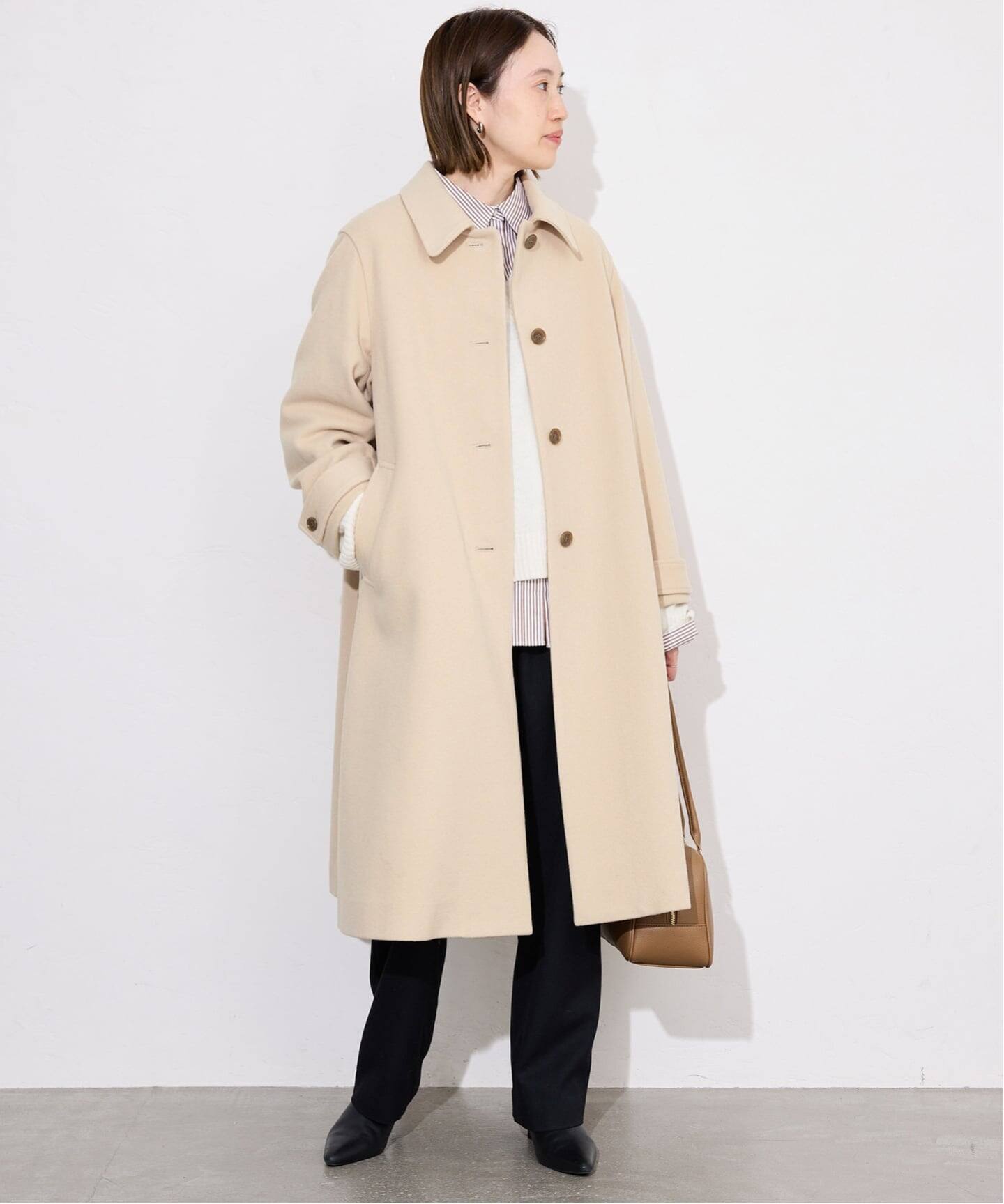 Super100s ステンカラーコート（ステンカラーコート）｜SLOBE IENA