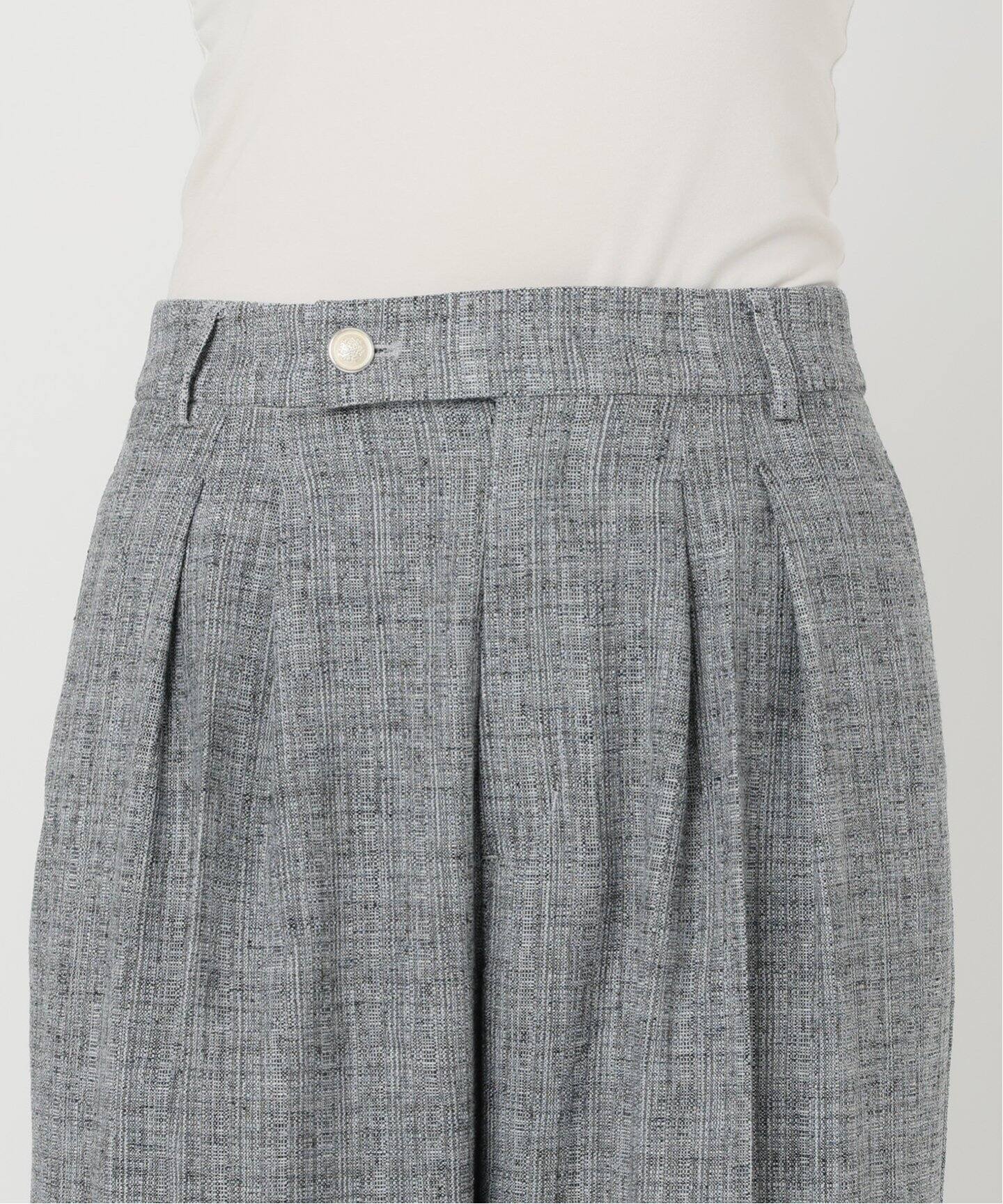 洗える】ツイードワイドパンツ（スラックス）｜La Totalite（ラ