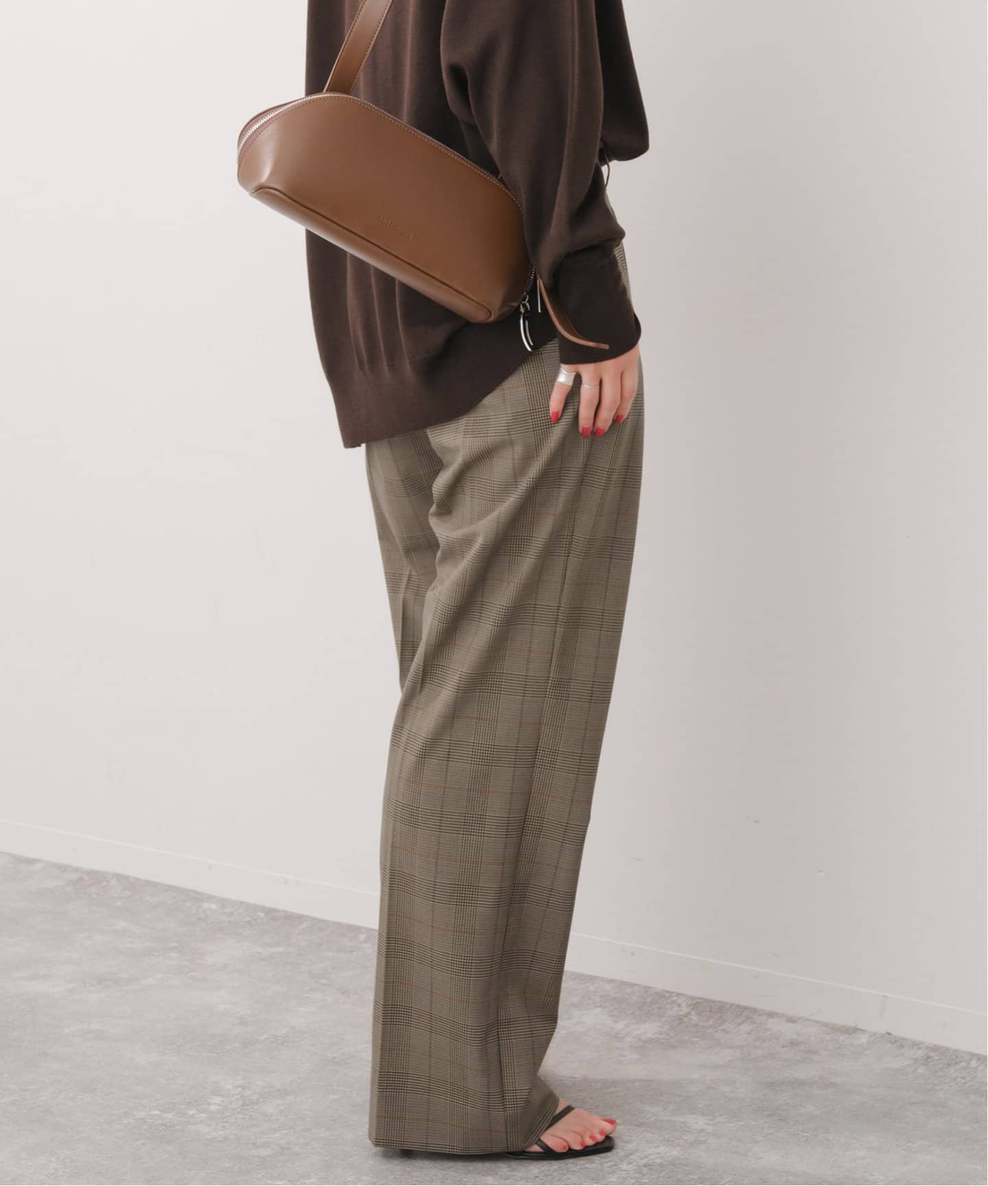 ウォッシャブルチェックストレッチパンツ（スラックス）｜Spick and