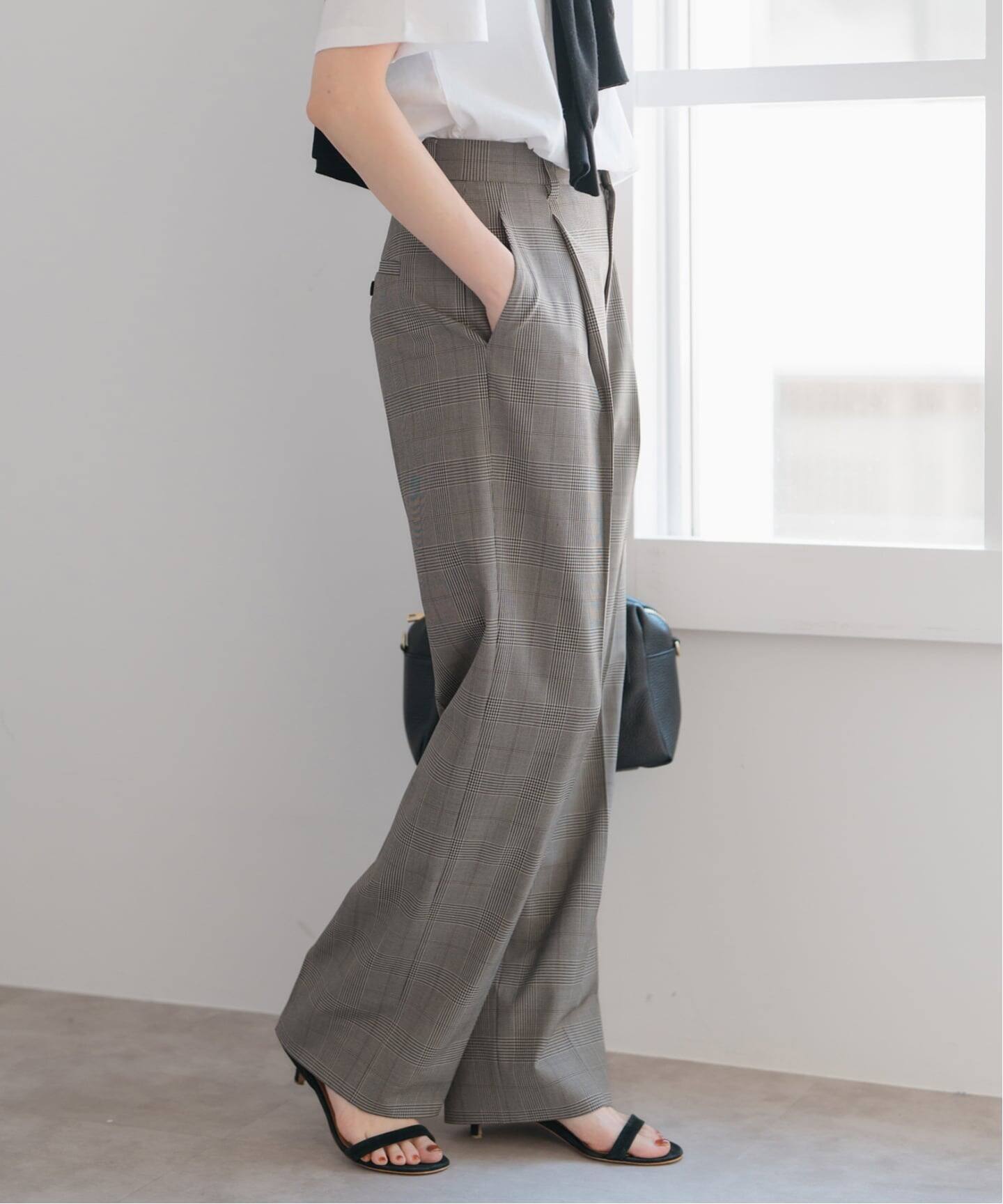 追加》ウォッシャブルチェックストレッチパンツ（スラックス）｜Spick