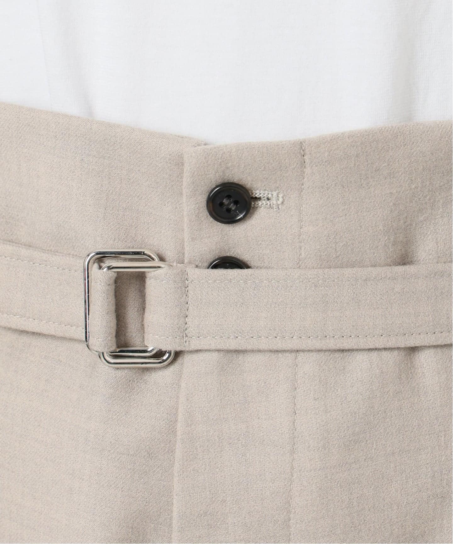 サキソニーベルテッドワイドパンツ（スラックス）｜Spick and Span