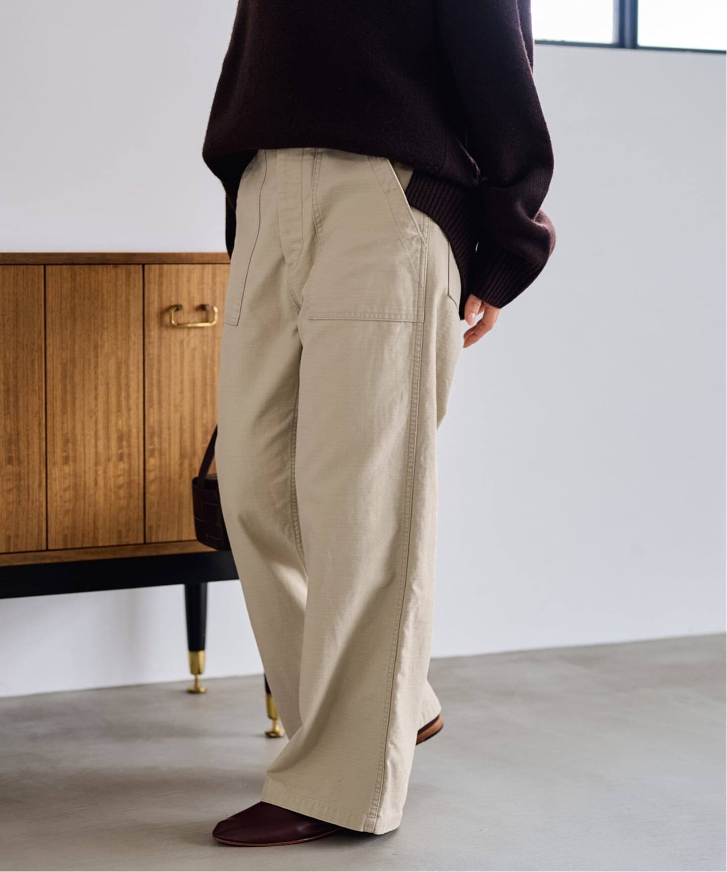 ≪一部カラーWEB限定≫ミリタリースラブバックサテンベイカーパンツ（カーゴパンツ）｜FRAMeWORK（フレームワーク）の通販｜BAYCREW’S STORE