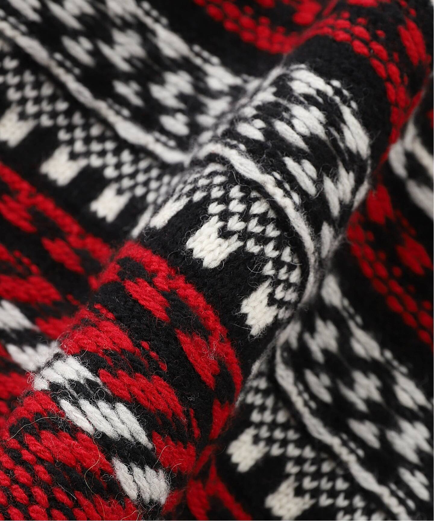 WM（ホワイトマウンテニアリング） FAIR ISLE ZIP KNIT PANTS
