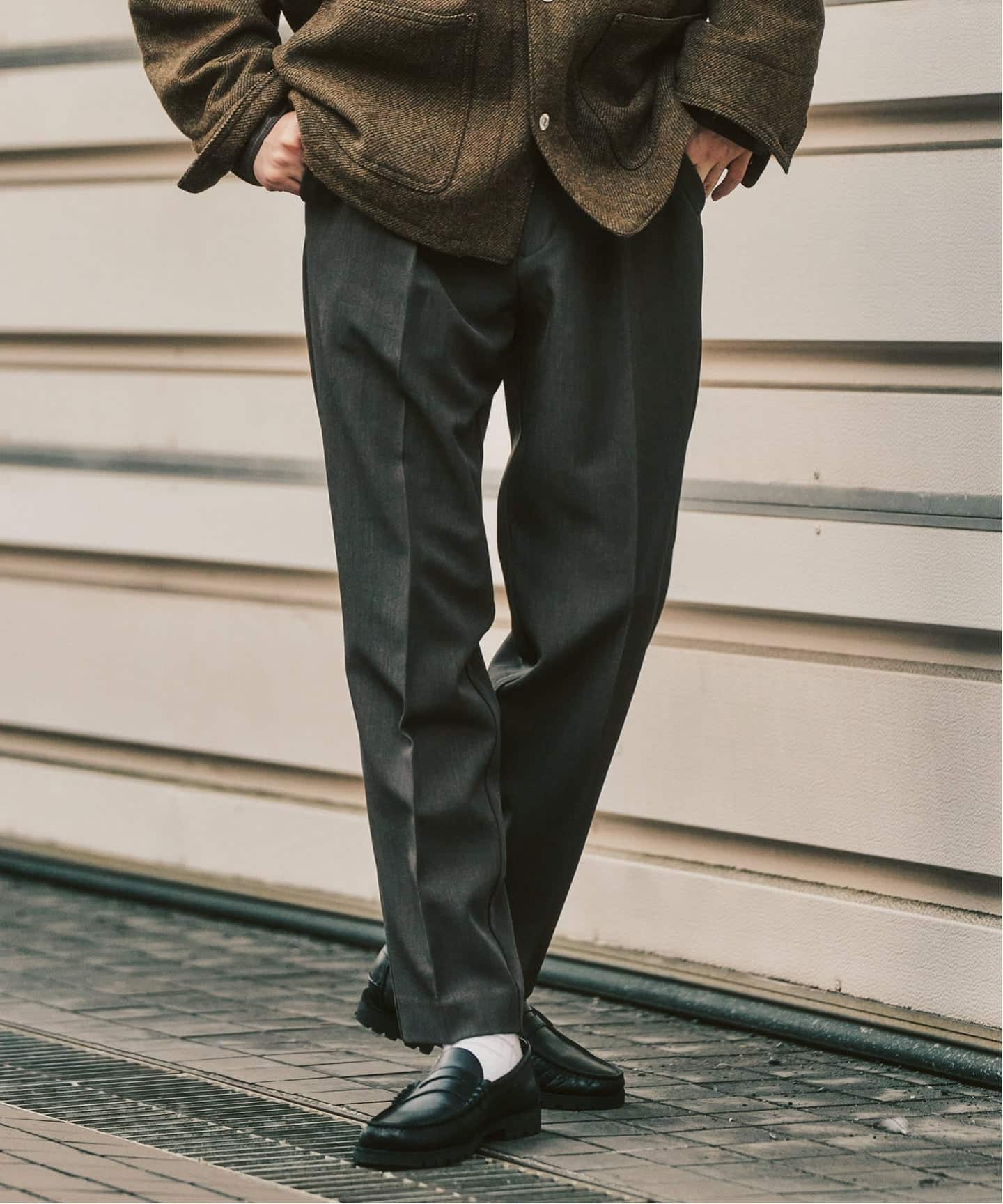 4WAYストレッチ” 1タックパンツ（スラックス）｜417 EDIFICE（フォー