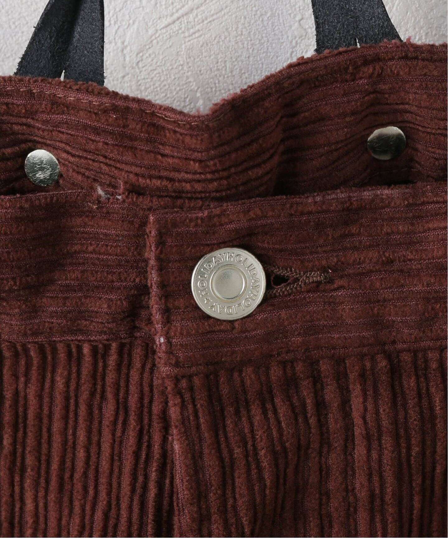 HOLIDAY/ホリデイ】 DAMAGE CORDUROY SUSPENDER PANTS（その他パンツ