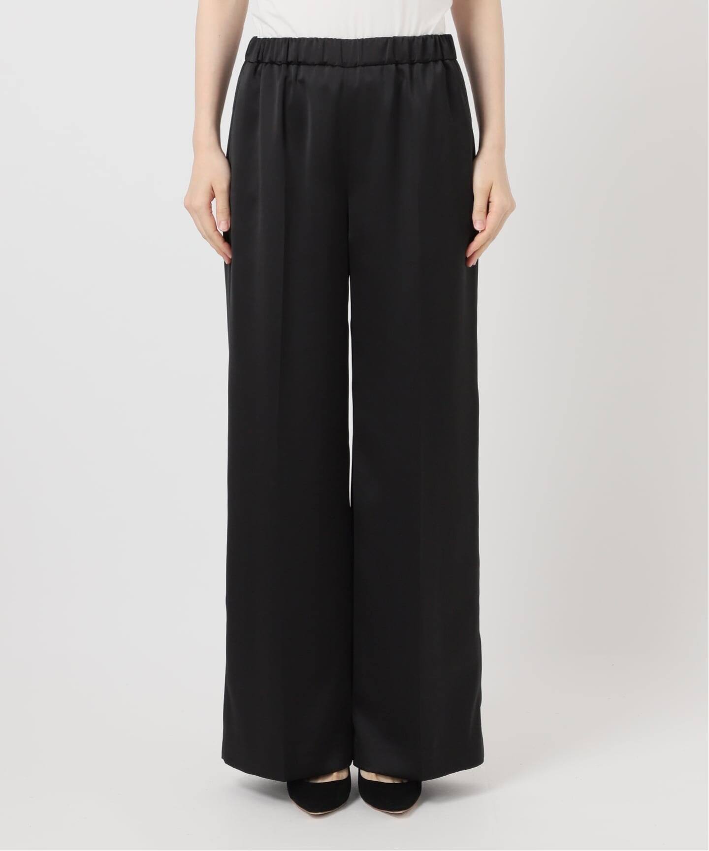 サテンプルオンパンツ（スラックス）｜AP STUDIO（エーピー