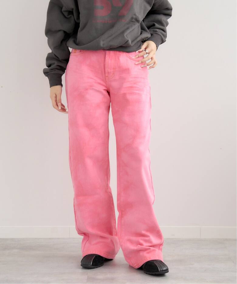 One Tea spoon / ワンティースプーン PINK KISS WIDE LEG JEANS（デニムパンツ・ジーンズ）｜JOINT ...