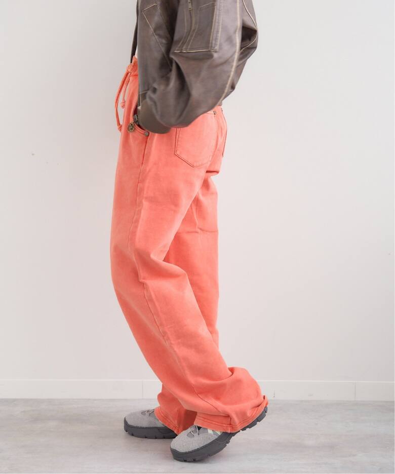 One Tea spoon / ワンティースプーン HYPER CORAL WIDE LEG SWEAT（デニムパンツ・ジーンズ）｜JOINT ...