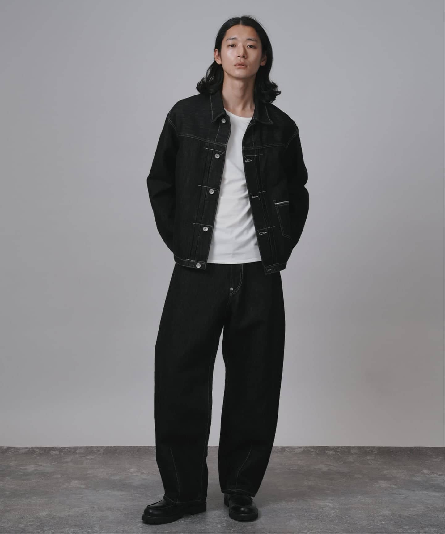 BOYCOM/ボイコム】ペーパーデニムパンツ001（デニムパンツ・ジーンズ