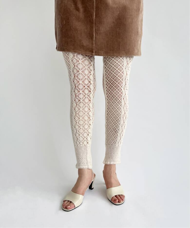 【EUCHRONIA/ユークロニア】Stretch lace leggings（レギンス・スパッツ）｜EDIT.FOR LULU（エディット ...