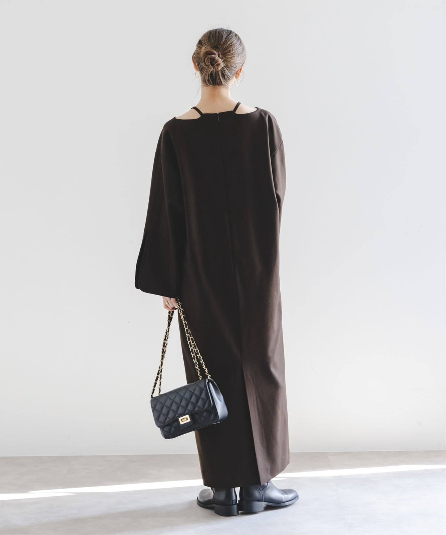 ウールフラノカフタンドレス（ワンピース）｜NOBLE（ノーブル）の通販