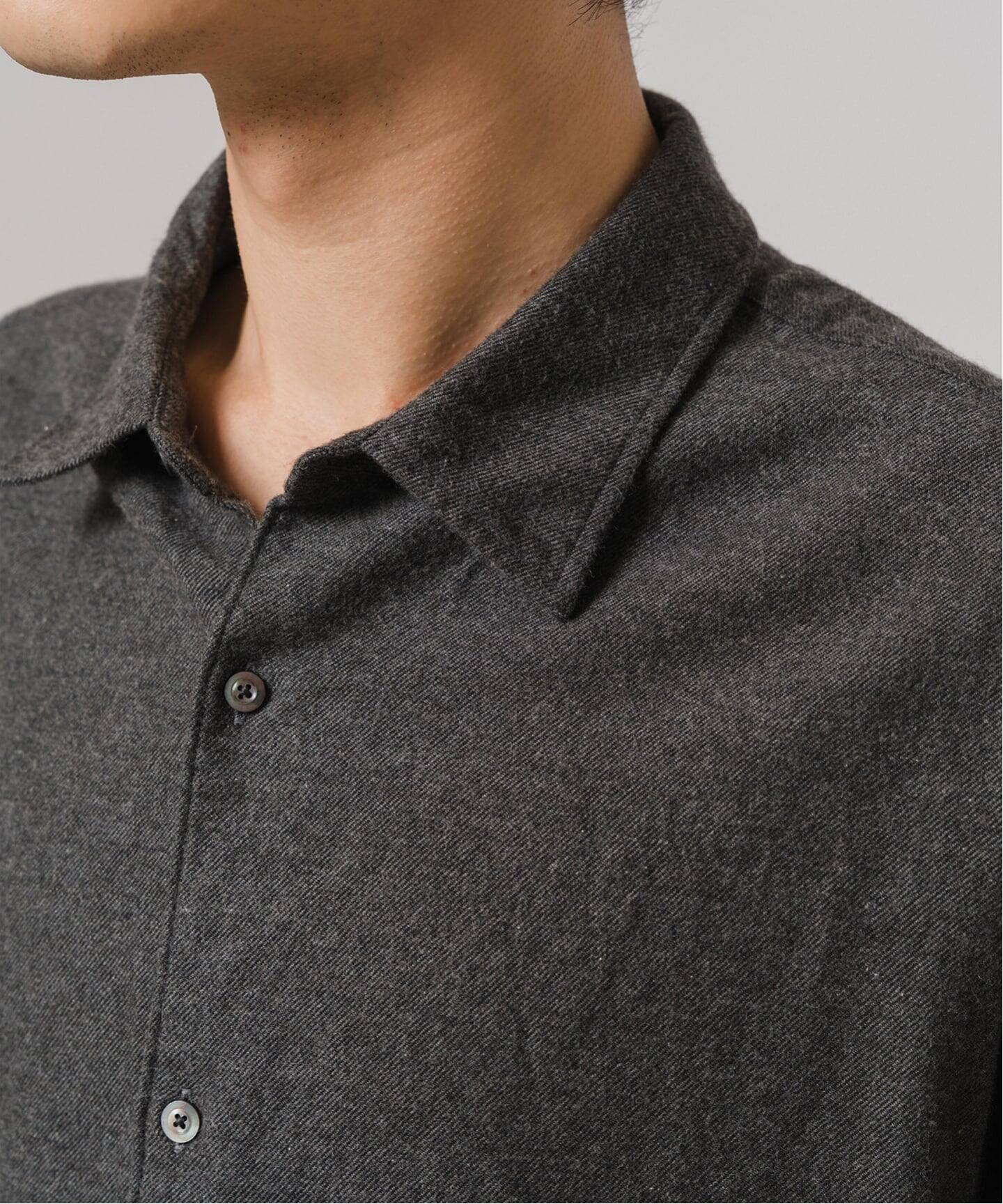 ETS.MATERIAUX(マテリオ) ネル フレンチ ワーク シャツ（シャツ