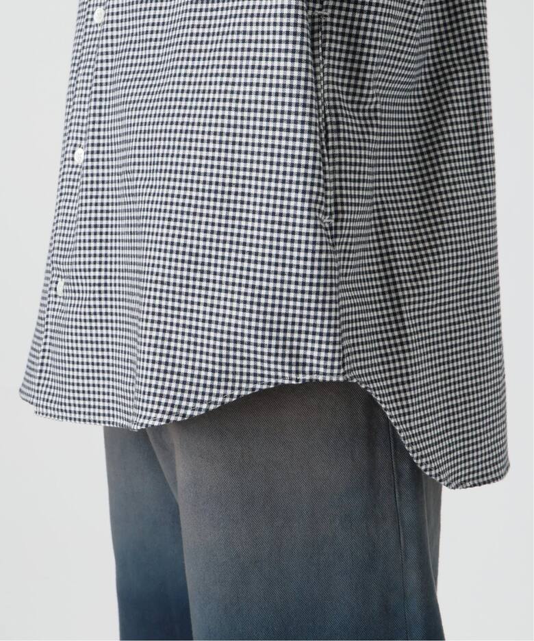 【FOLL/ フォル】cotton cashmere gingham check daily shir（シャツ／ブラウス）｜JOURNAL ...