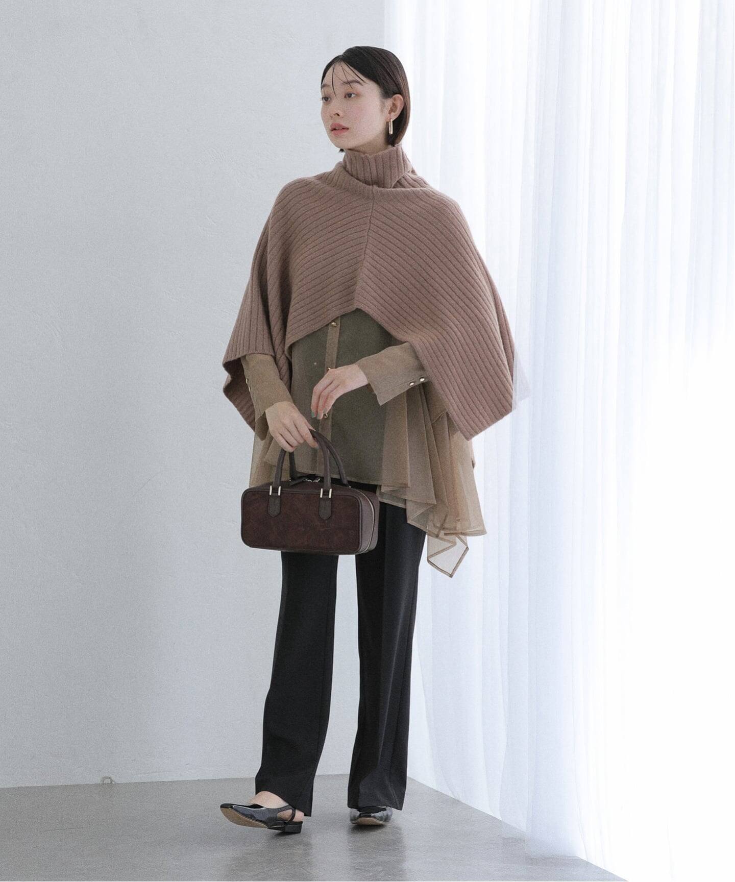 洗える】ヘムフレアシアーチュニック（シャツ／ブラウス）｜La