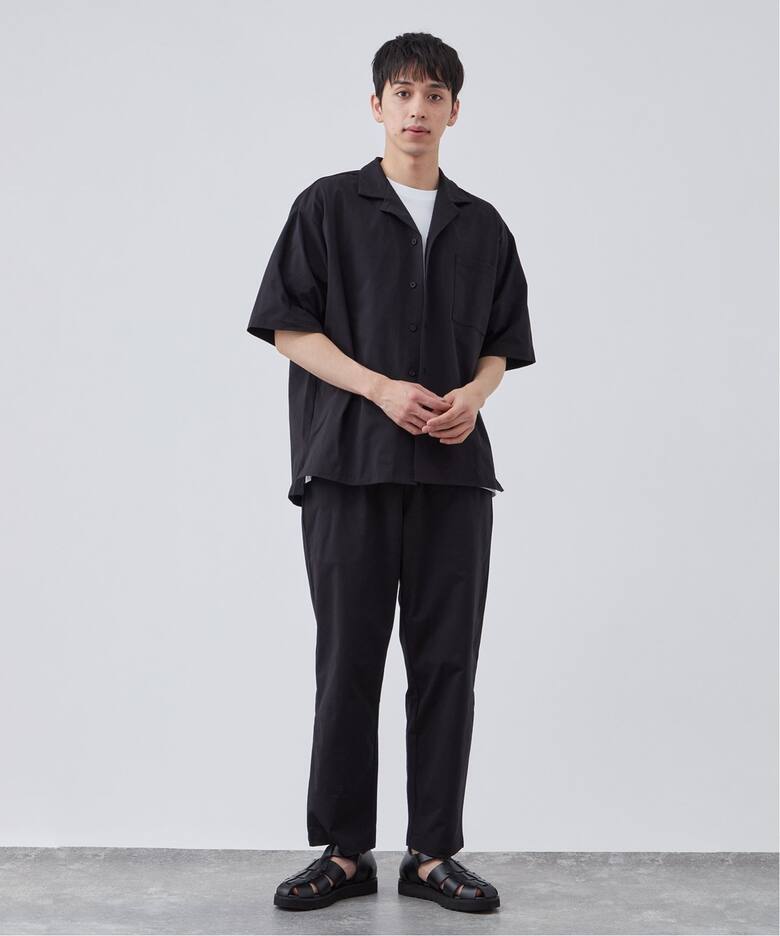 TQA-6 高機能セットアップ / オープンカラーシャツ＆ワイドテーパードスラックス（シャツ／ブラウス）｜B.C STOCK（ベーセーストック）の通販｜BAYCREW’S STORE