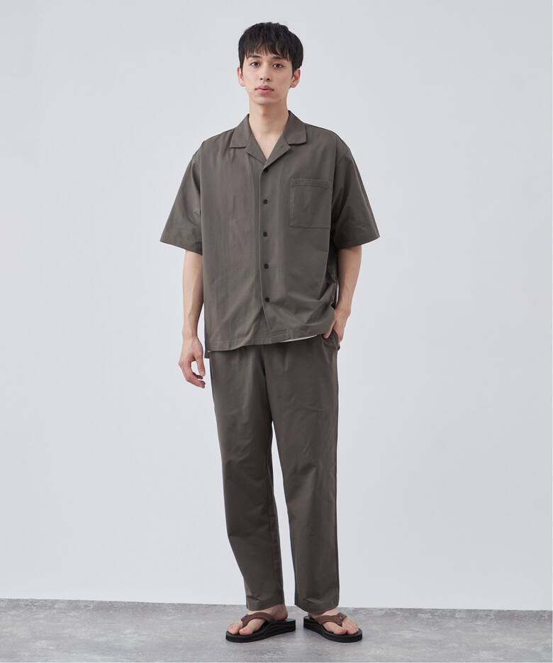 TQA-6 高機能セットアップ / オープンカラーシャツ＆ワイドテーパードスラックス（シャツ／ブラウス）｜B.C STOCK（ベーセーストック）の通販｜BAYCREW’S STORE