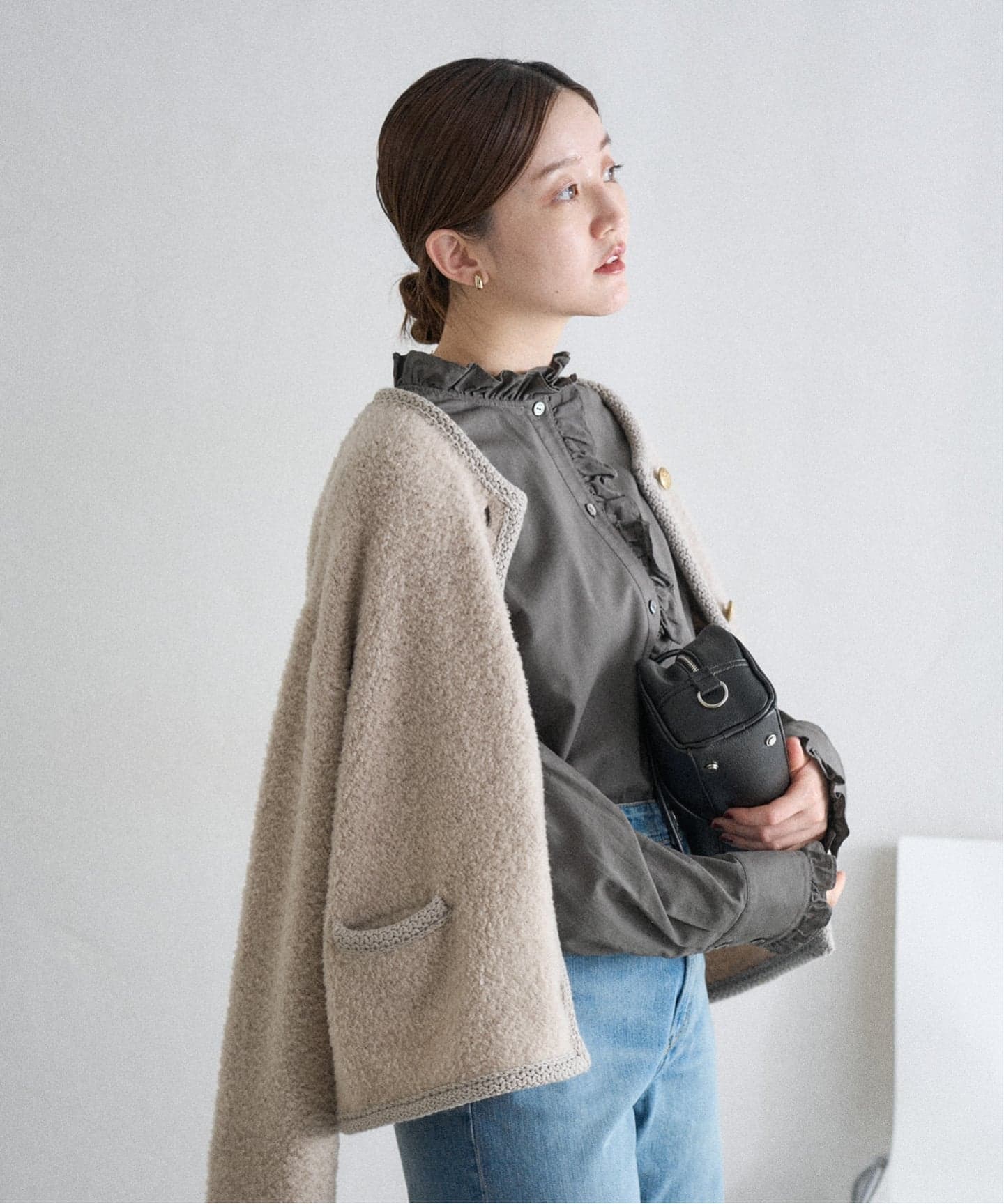 コットンラッフルフリルブラウス（シャツ／ブラウス）｜IENA（イエナ