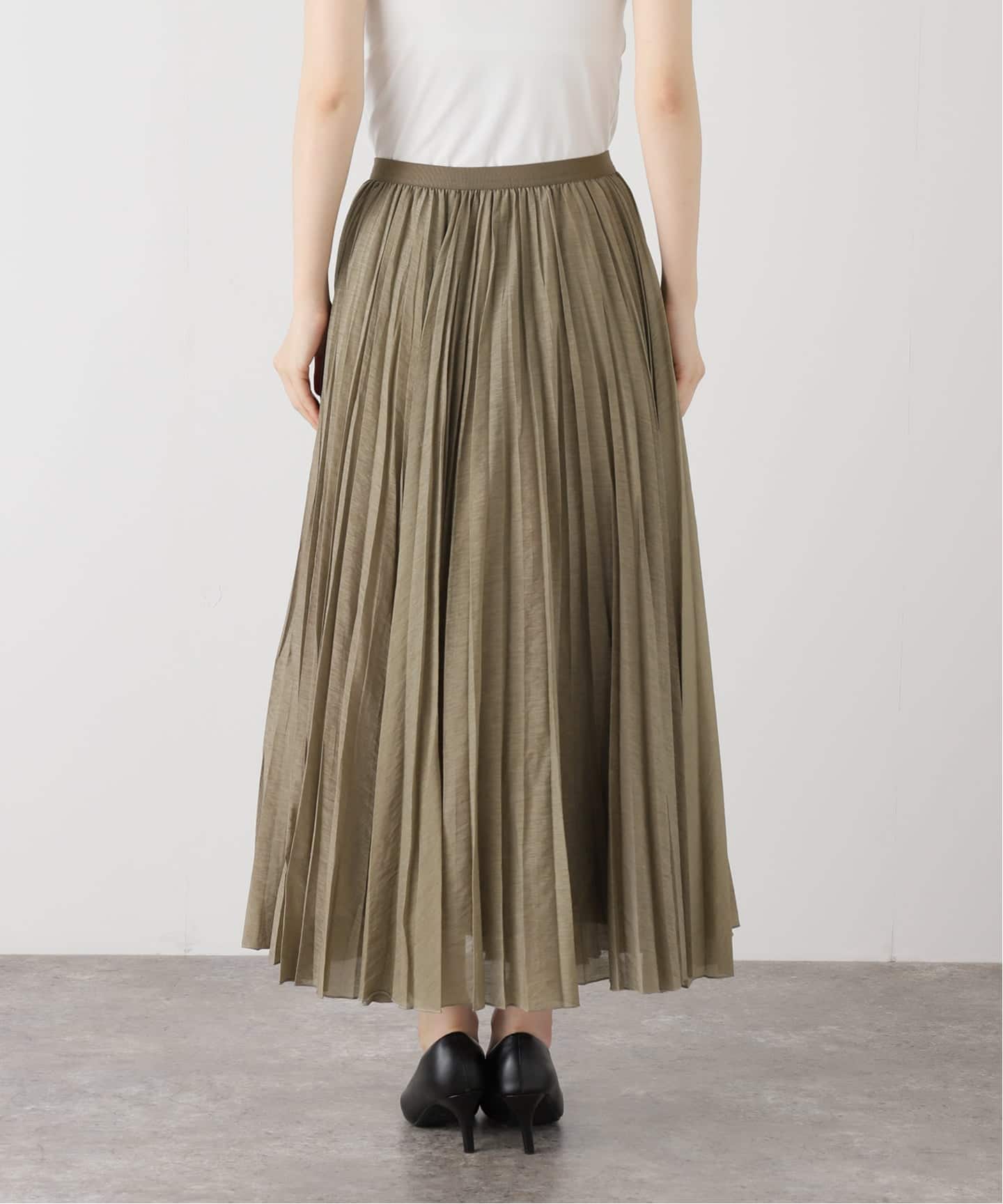 スピック＆スパン（Spick and Span）/シアーランダムプリーツスカート シアーランダムプリーツスカート（ロング・マキシ丈スカート）｜Spick
