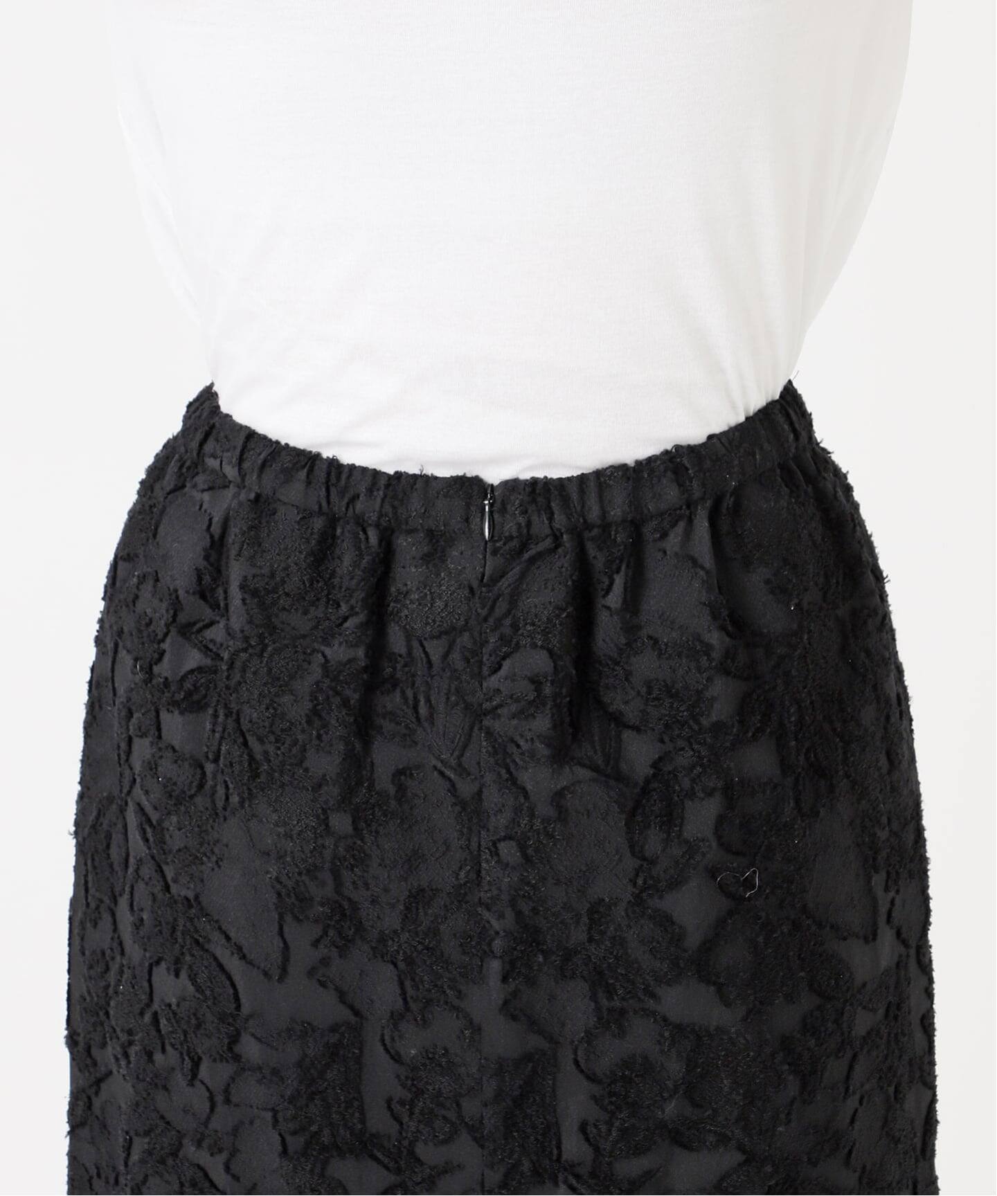 フラワージャガードストレートスカート（ロング・マキシ丈スカート