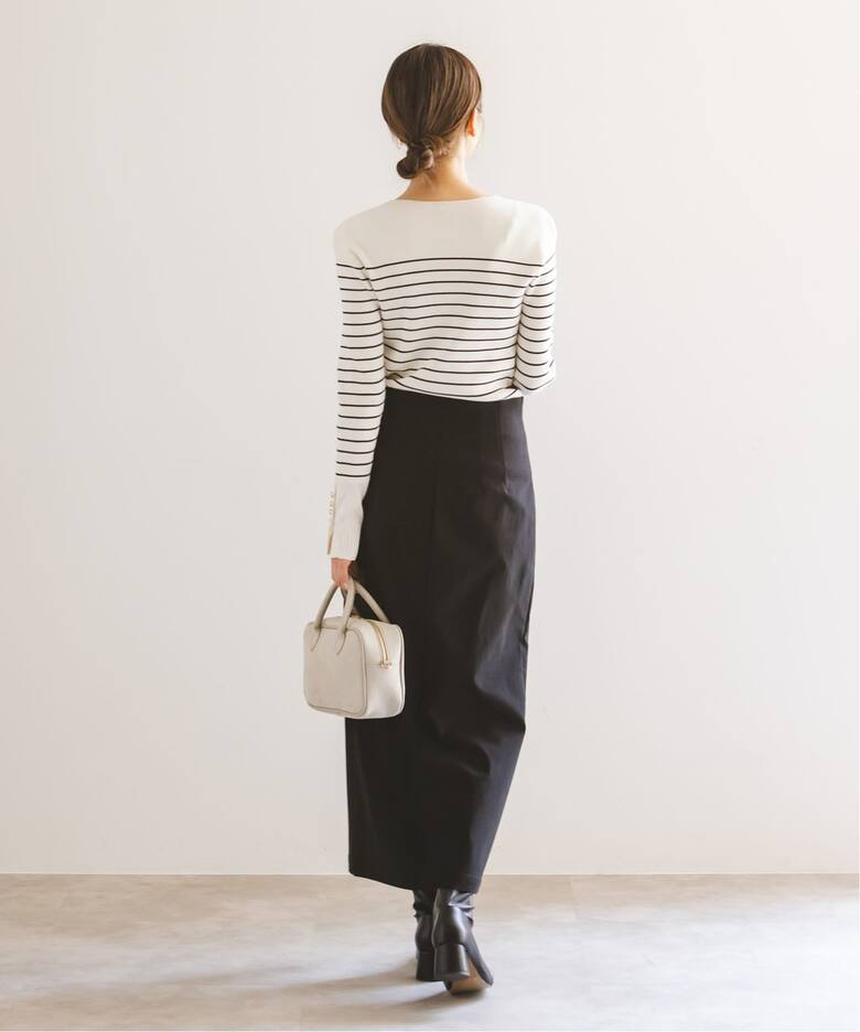 《追加》RyNyコンフォートストレッチジップタイトスカート（ロング･マキシ丈スカート）｜NOBLE（ノーブル）の通販｜BAYCREW’S STORE