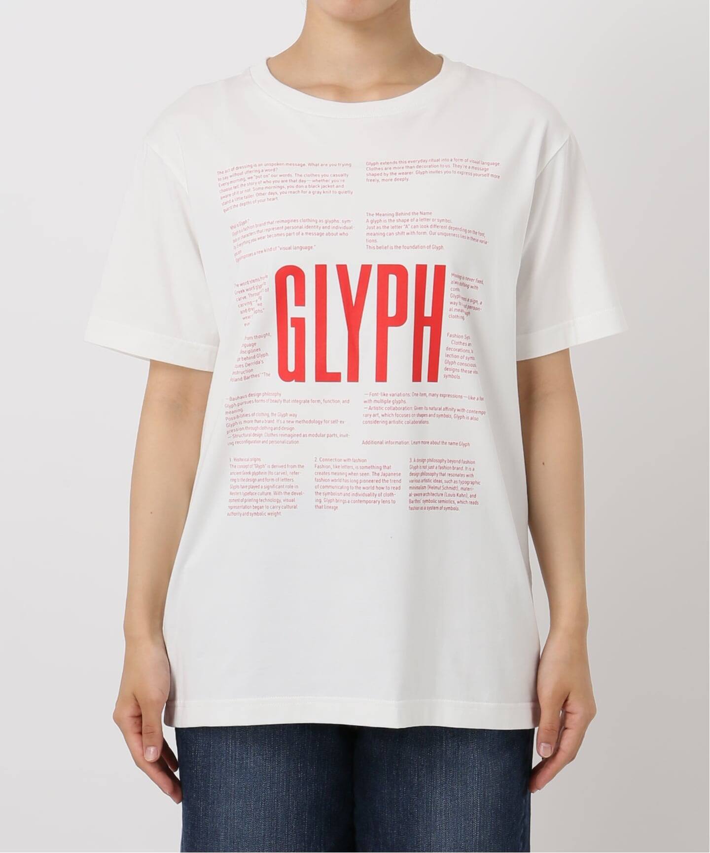 Glyph Typesetting TEE（Tシャツ／カットソー）｜Spick and Span