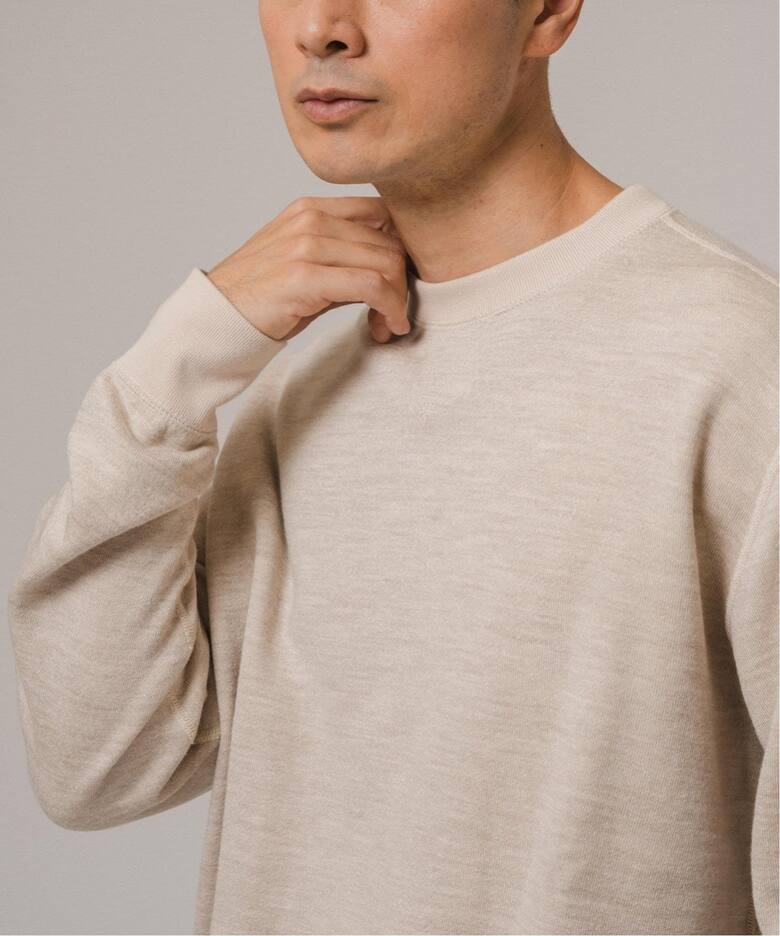 LOOPWHEELER × LOWERCASE for EDIFICE ウール/シルク スウェットSP（スウェット）｜EDIFICE（エディフィス）の通販｜BAYCREW’S STORE