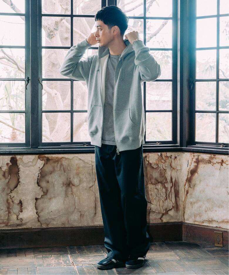 LOOPWHEELER × LOWERCASE for EDIFICE ライトツリウラケ ジップパーカー（パーカー）｜EDIFICE（エディフィス）の通販｜BAYCREW’S STORE