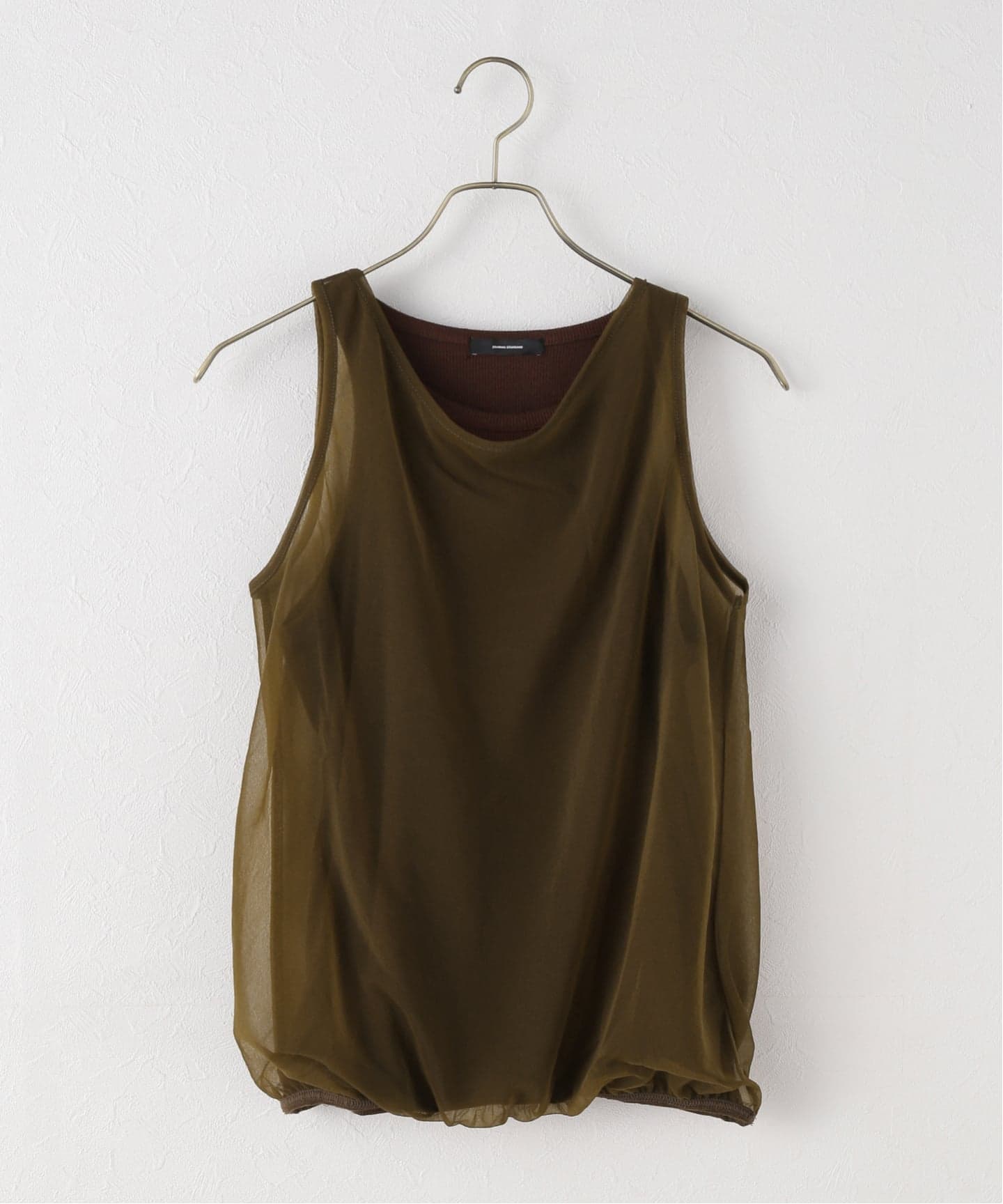 シアーレイヤーリブタンク（タンクトップ）｜JOURNAL STANDARD