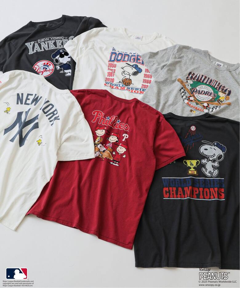 PEANUTS 別注 MLB ベースボール プリントTシャツ（Tシャツ／カットソー）｜JOURNAL STANDARD relume（ジャーナルスタンダード レリューム）の通販｜BAYCREW ...