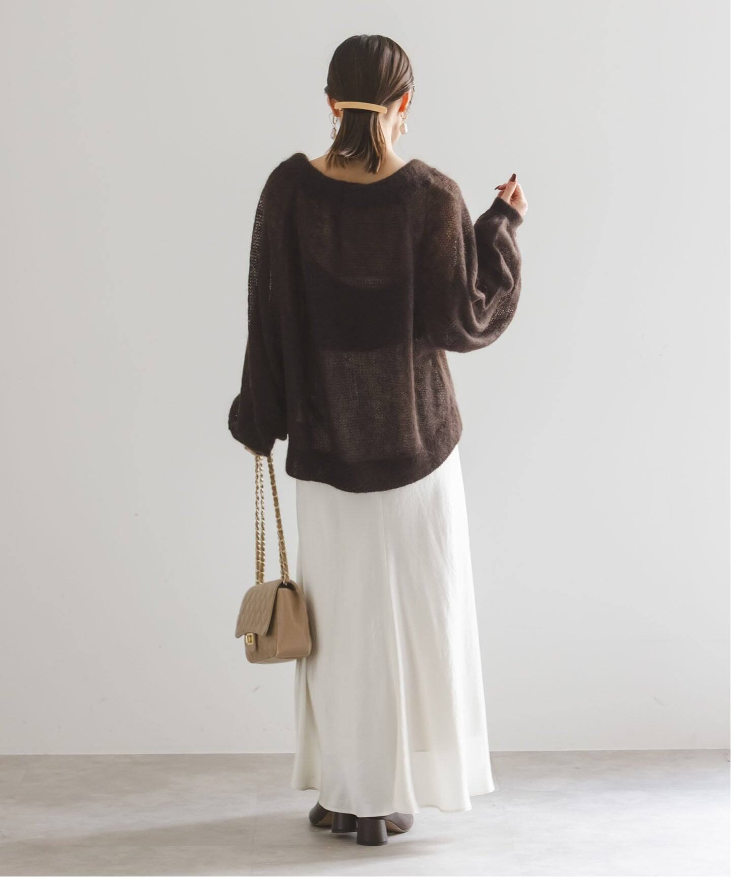 モヘヤミックスボウタイニット（ニット／セーター）｜NOBLE（ノーブル