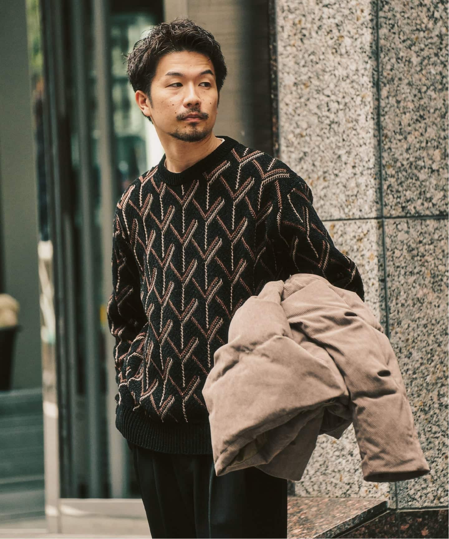 ジオメ ジャガードニットクルー（ニット／セーター）｜417 EDIFICE