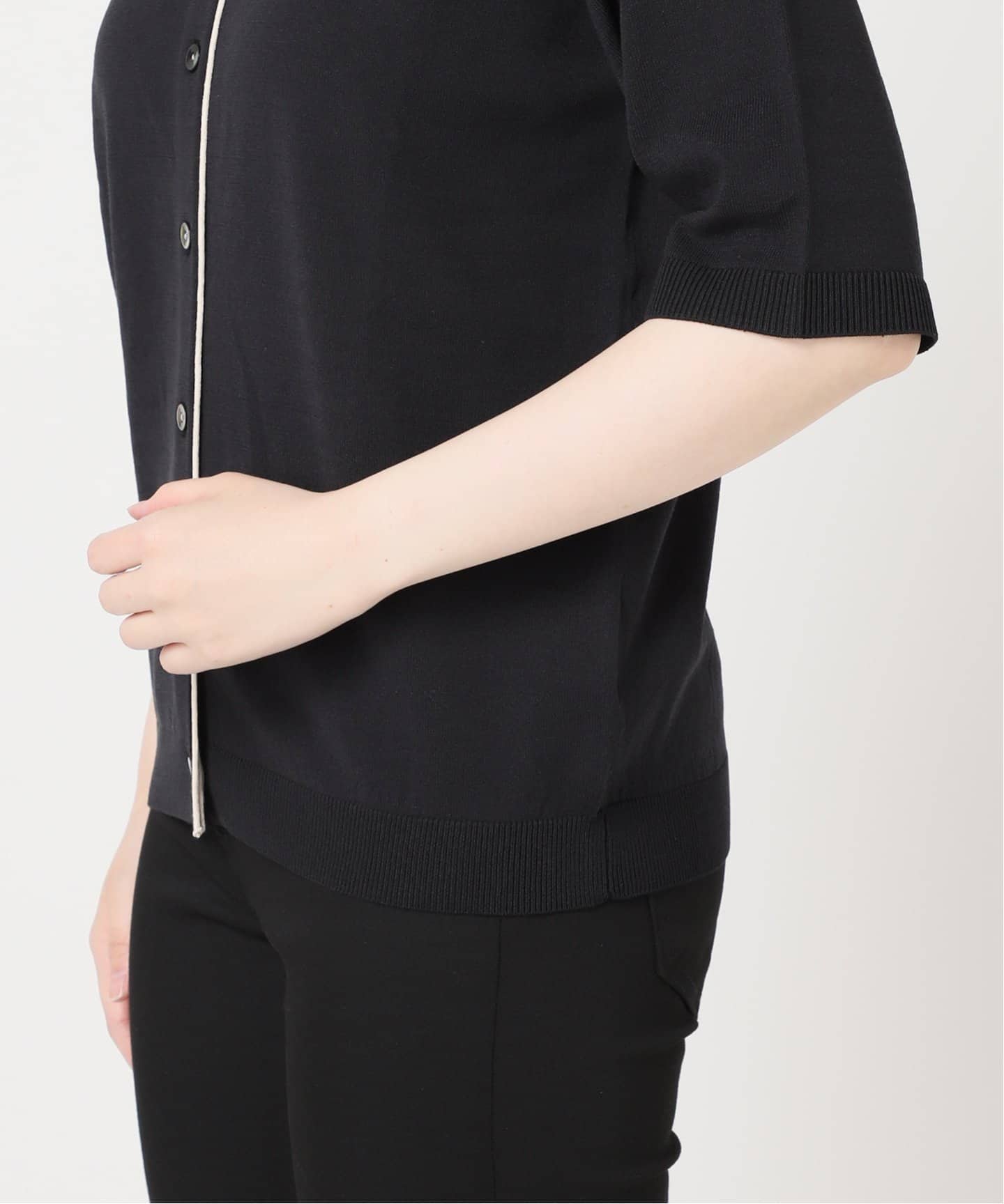 &FUNCTION】【 接触冷感・UVカット 】ハーフスリーブカーディガン