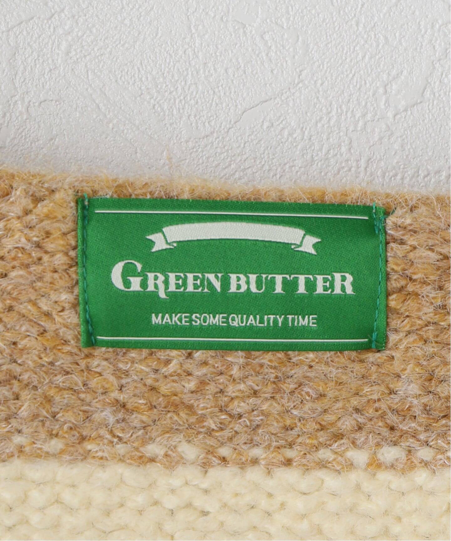 GREEN BUTTER/グリーンバター】 Alpaca Duffle Cardigan（カーディガン