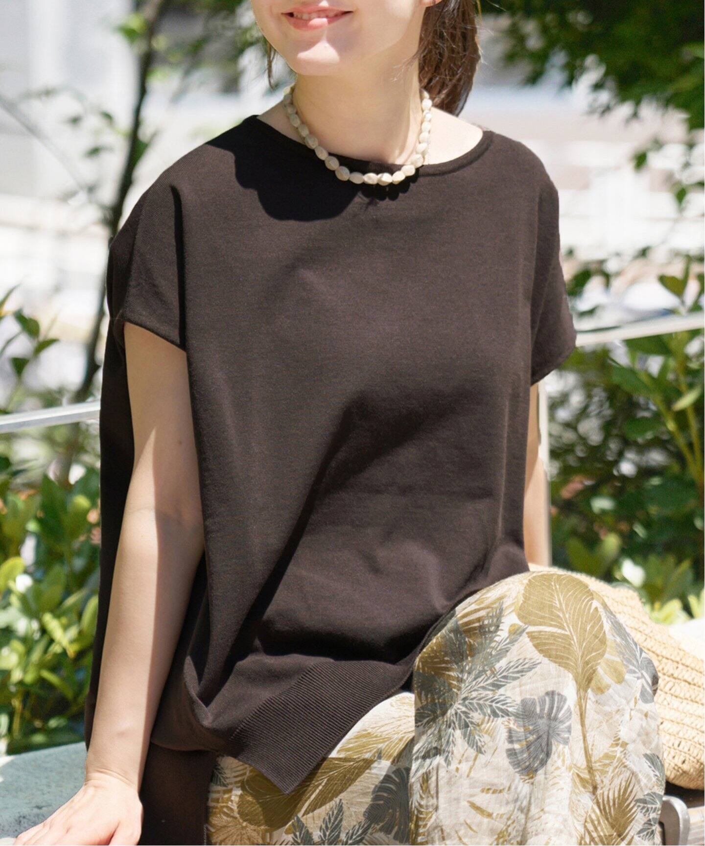 《WEB限定/追加5》 コットンストレッチ NEOワイドクループルオーバー（ニット／セーター）｜IENA（イエナ）の通販｜BAYCREW’S STORE