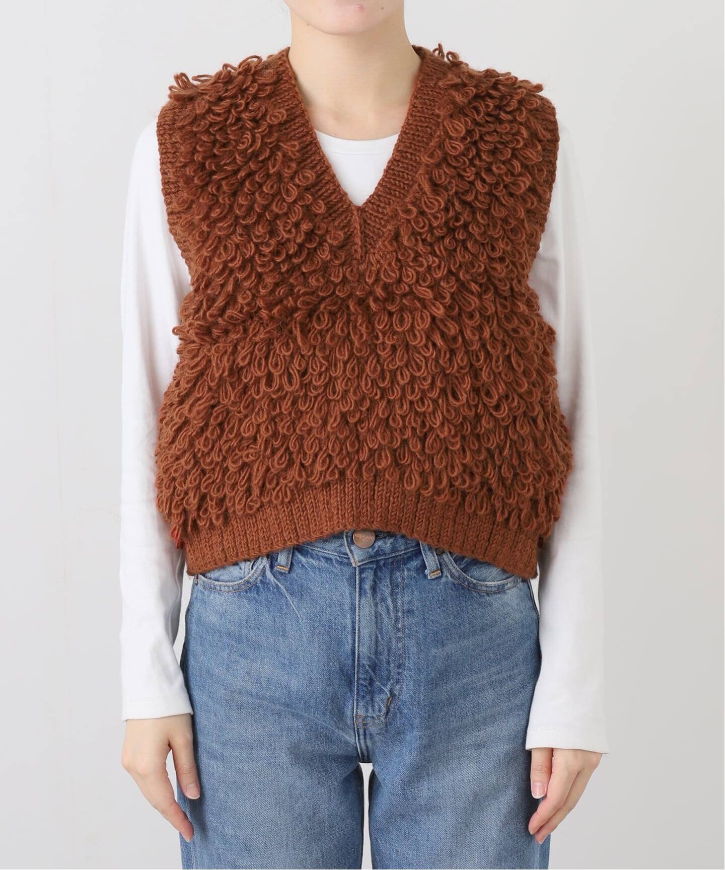 NEPAL HAND KNIT SLOBE別注 ループニットベスト（ベスト）｜SLOBE IENA