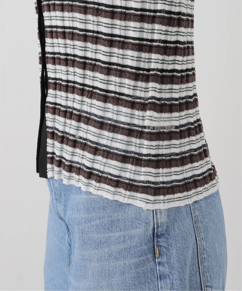 TGOR/トゴール シアーボーダーニットポロ TG5S-J0101（ニット／セーター）｜SLOBE IENA（スローブ イエナ）の通販 ...