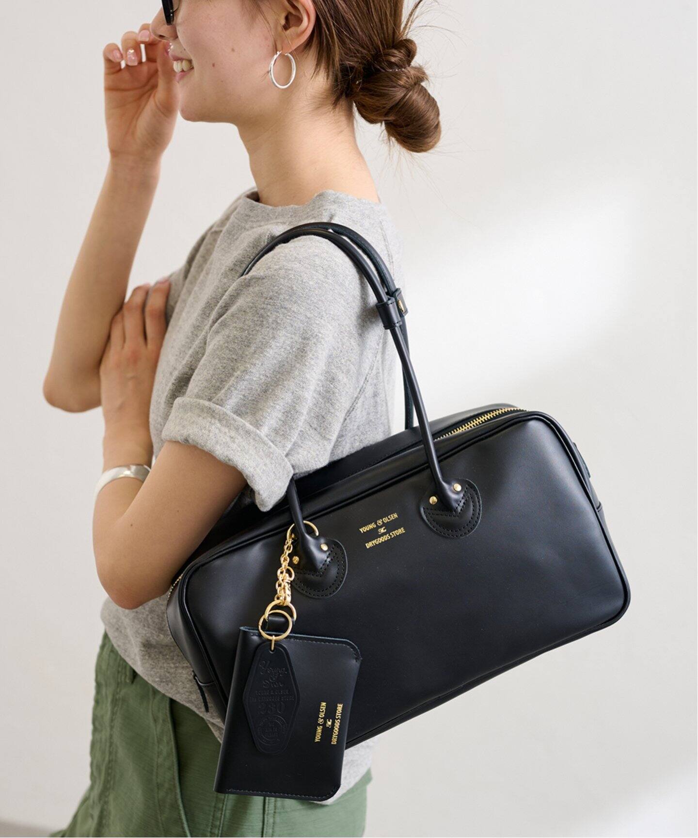 YOUNG&OLSEN 別注SMOOTH LEATHER STUDENT M KHWL（ハンドバッグ）｜FRAMeWORK（フレームワーク）の通販｜BAYCREW’S STORE