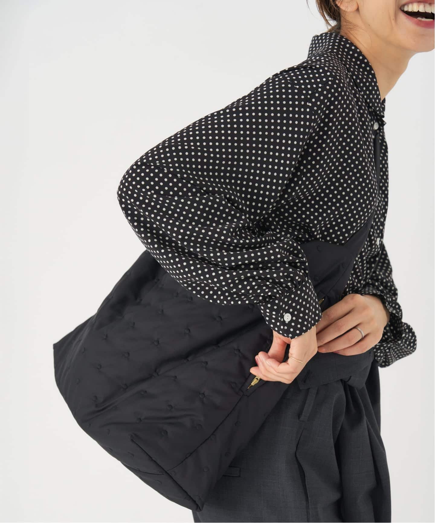 ドットキルトワンショルダー（ショルダーバッグ）｜IENA（イエナ）の