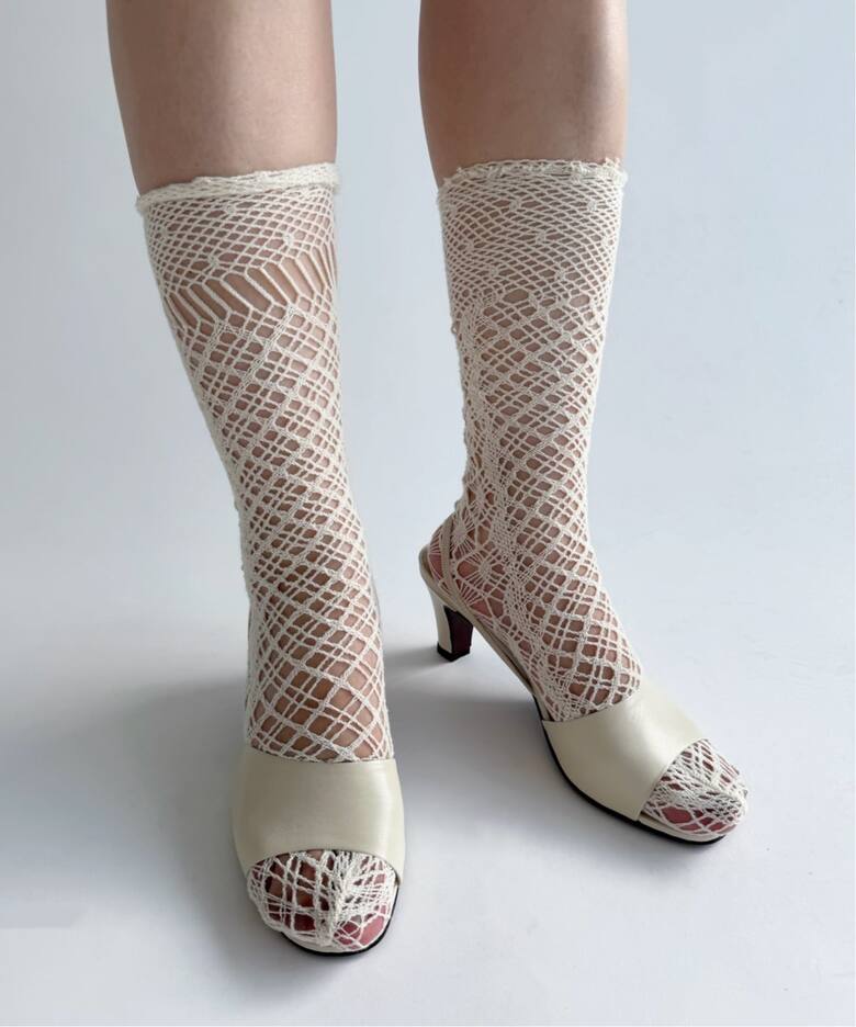 【EUCHRONIA/ユークロニア】Stretch lace socks（ソックス・靴下）｜EDIT.FOR LULU（エディット フォー ...